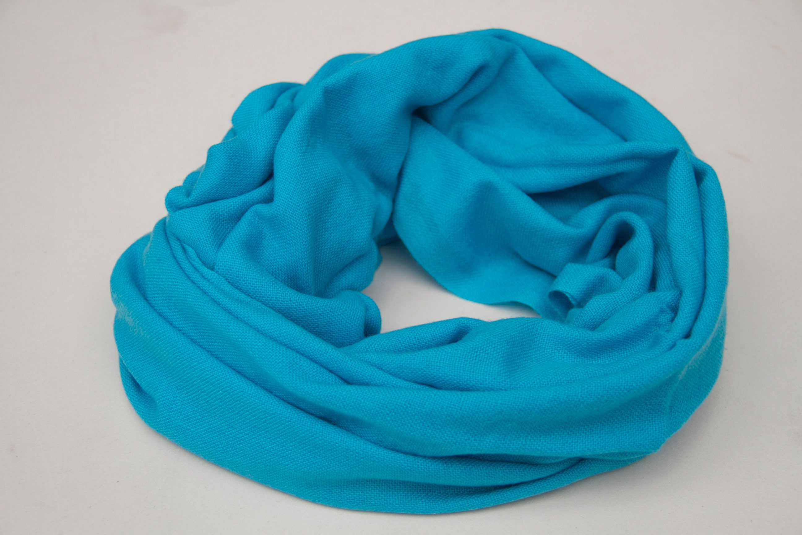 Turquoise Colour Shawl Wool Wrap Handmade Stoles Travel Scarf - Etsy