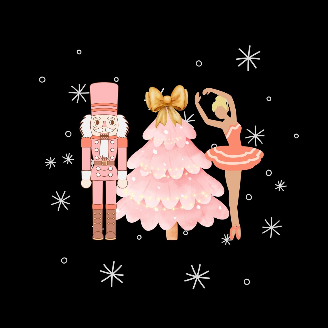 Christmas Nutcracker & Ballerina PNG - Etsy