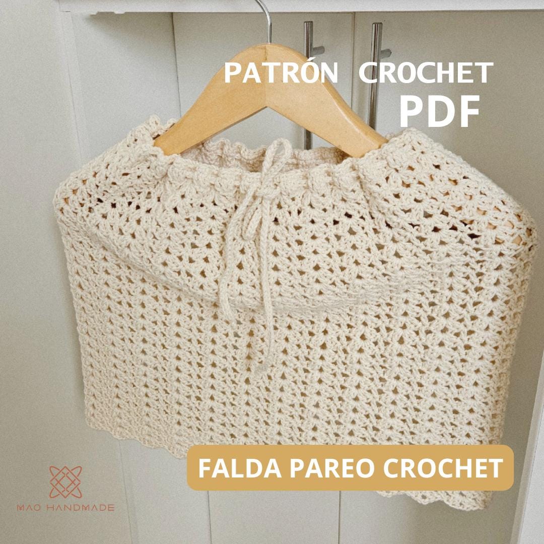PATRÓN PDF FALDA Pareo Crochet Playa Verano Fácil Idioma Español - Etsy