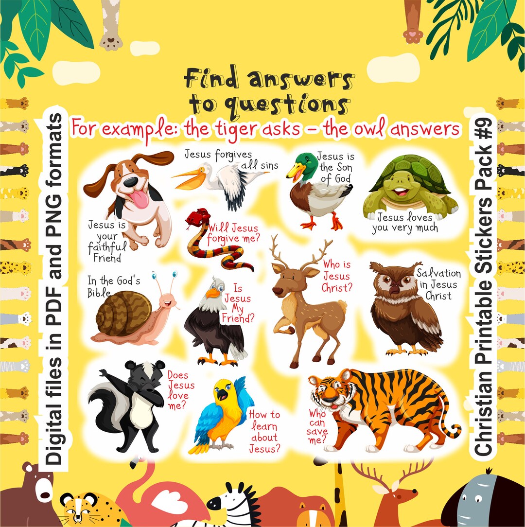 Digital Download Stickers, Christian Printable Stickers #9, Find ...