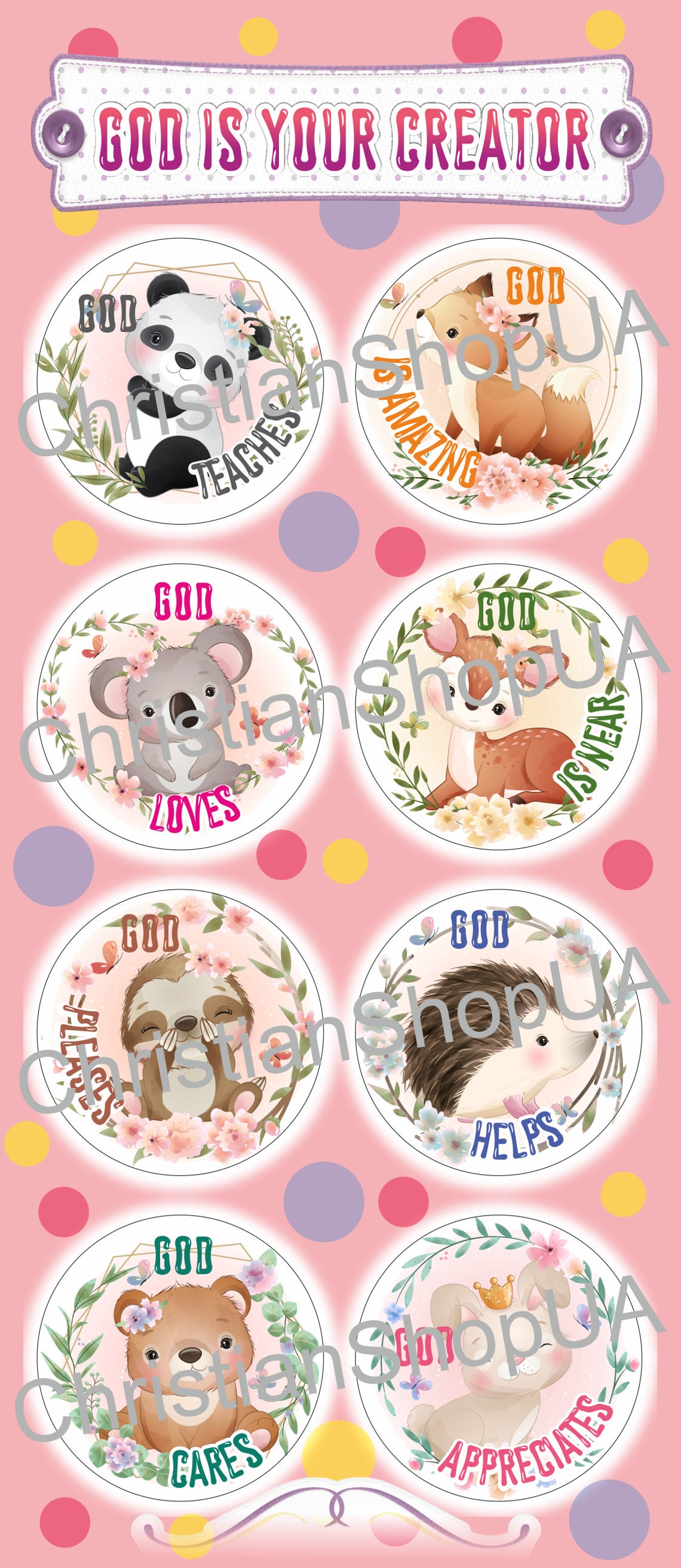 Christian Stickers Printable, Digital Download Stickers, Printable ...