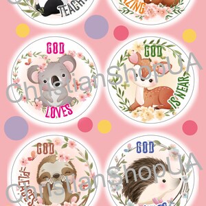 Christian Stickers Printable, Digital Download Stickers, Printable ...