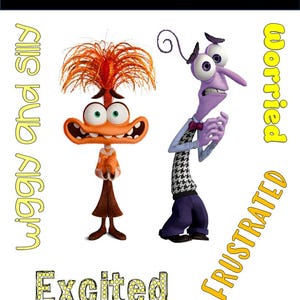 Zones Emotions Posters V.2 - Inside Out Characters - Etsy