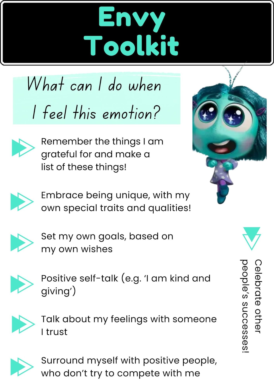 Inside Out 2 Posters - Emotional Toolkit - Emotional Regulation - Etsy