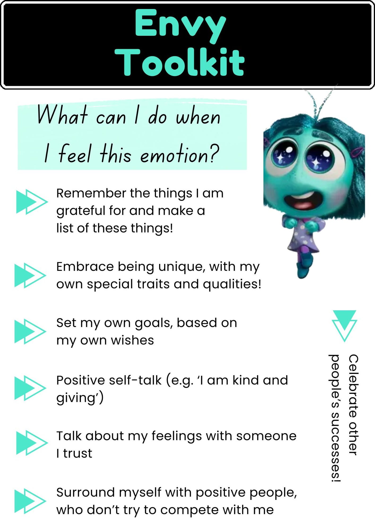 Inside Out 2 Posters - Emotional Toolkit - Emotional Regulation - Etsy