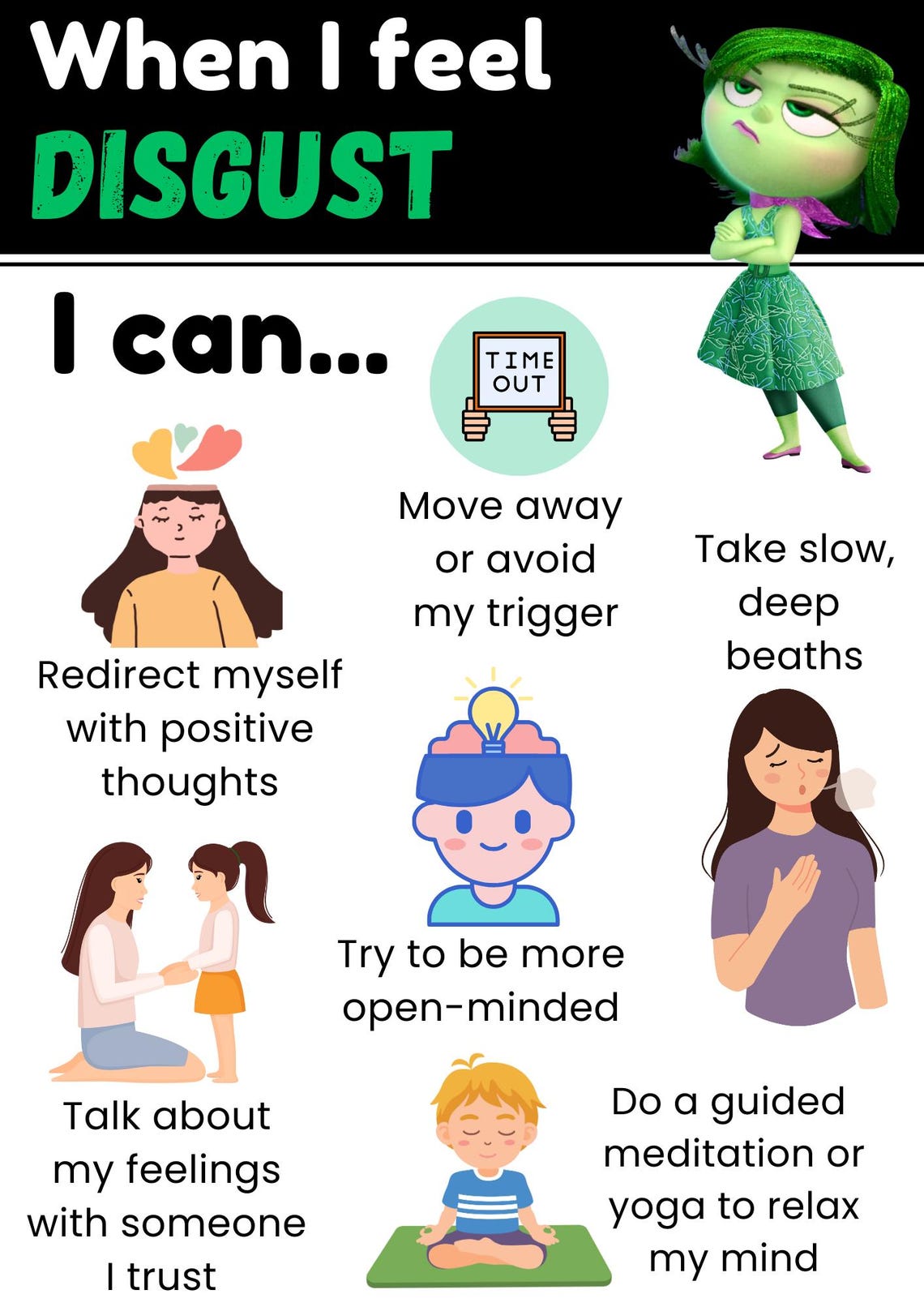 Inside Out Posters - Original Movie - Coping With Emotions - Emotional Regulation - Etsy