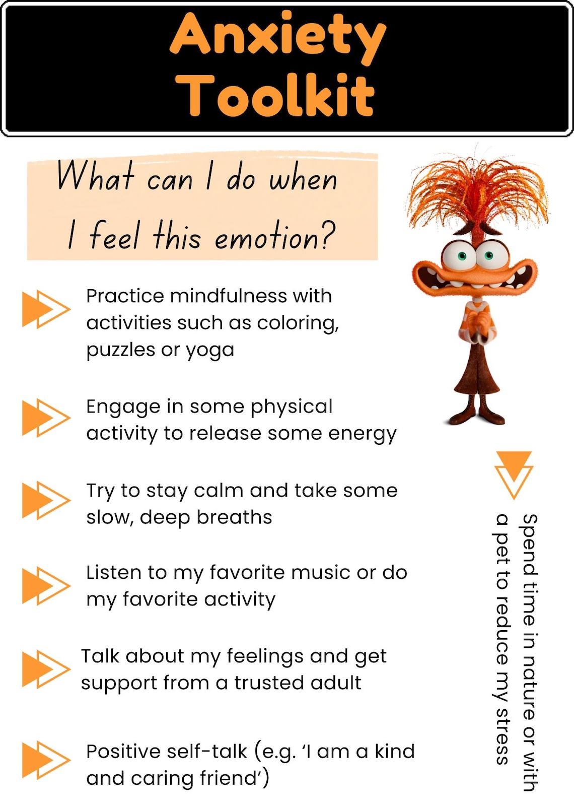 Inside Out 2 Posters - Emotional Toolkit - Emotional Regulation - Etsy