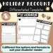 Holiday Recount Templates Back to School - Etsy
