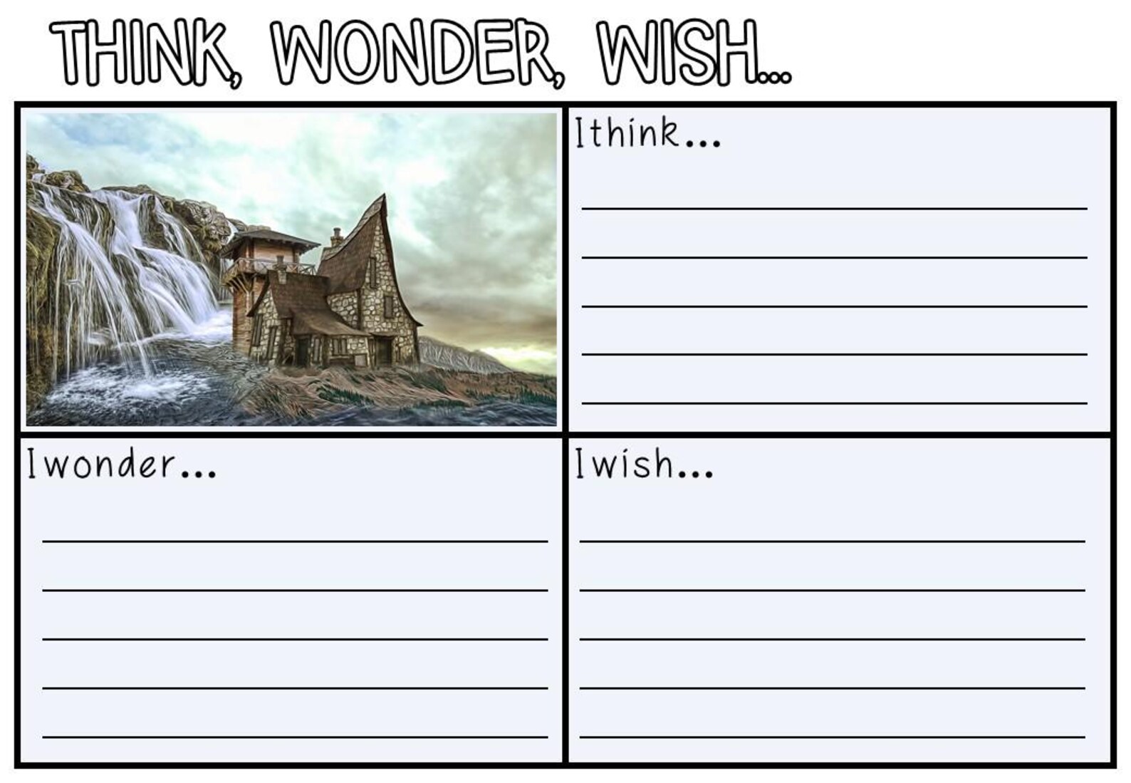 Visual Writing Prompts Thinking Routines Reluctant Writers Writer's ...