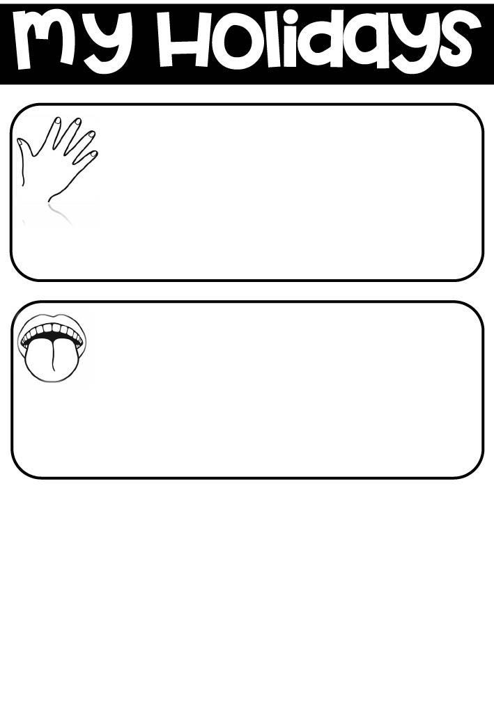 Holiday Recount Templates Back to School - Etsy