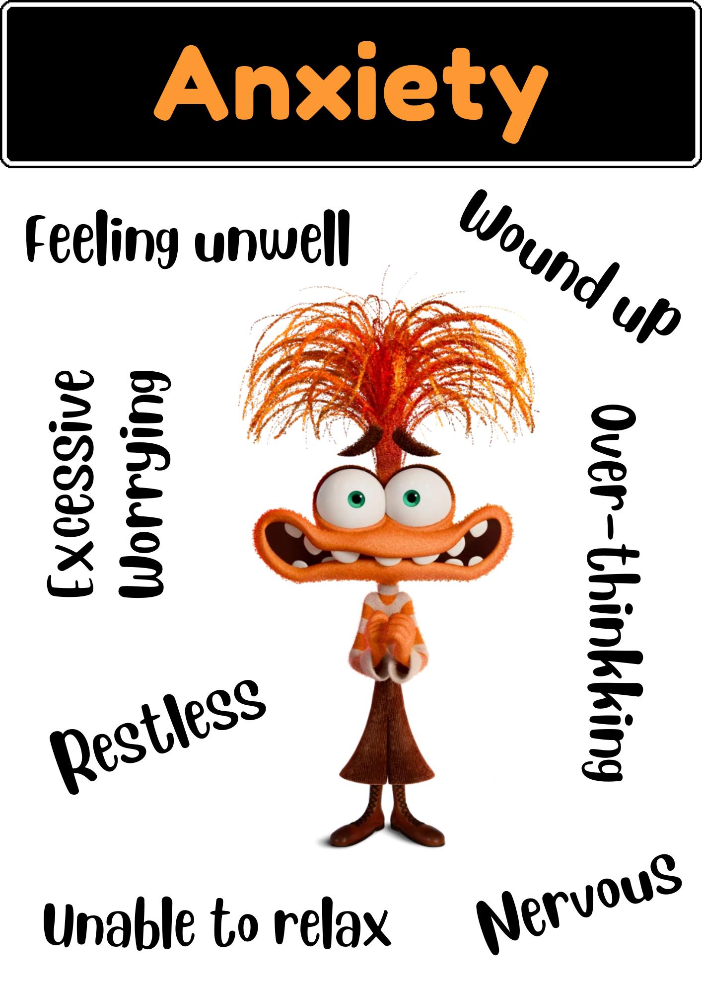 Inside Out 2 Posters - Feelings and Behaviours - Etsy