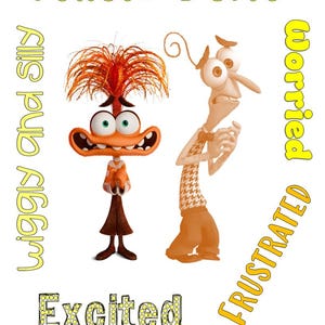 Zones Emotions Posters V.2 Inside Out Characters - Etsy