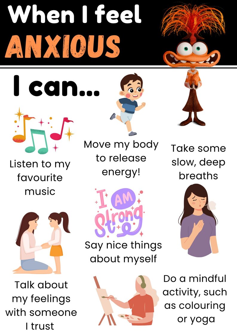 Inside Out 2 Posters - Coping With Emotions - Emotional Regulation ...