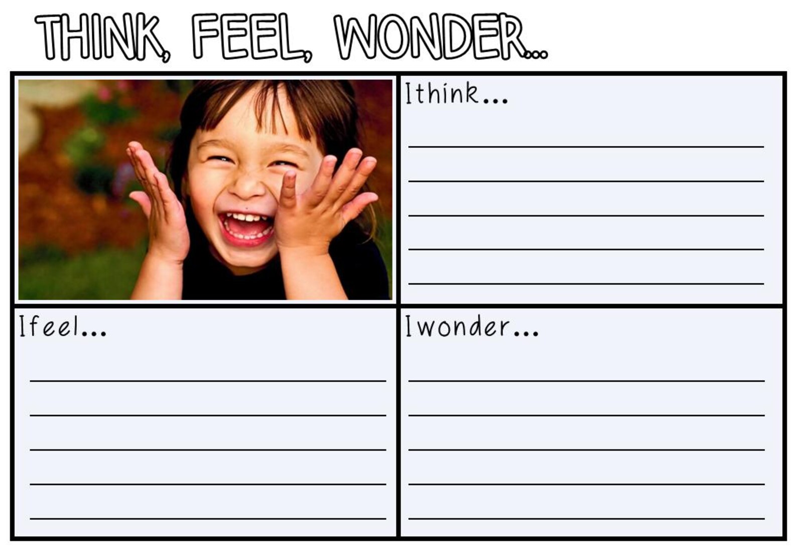 Visual Writing Prompts - Thinking Stems - Feelings and Emotions - Etsy