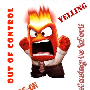 Zones Emotions Posters V.2 Inside Out Characters - Etsy