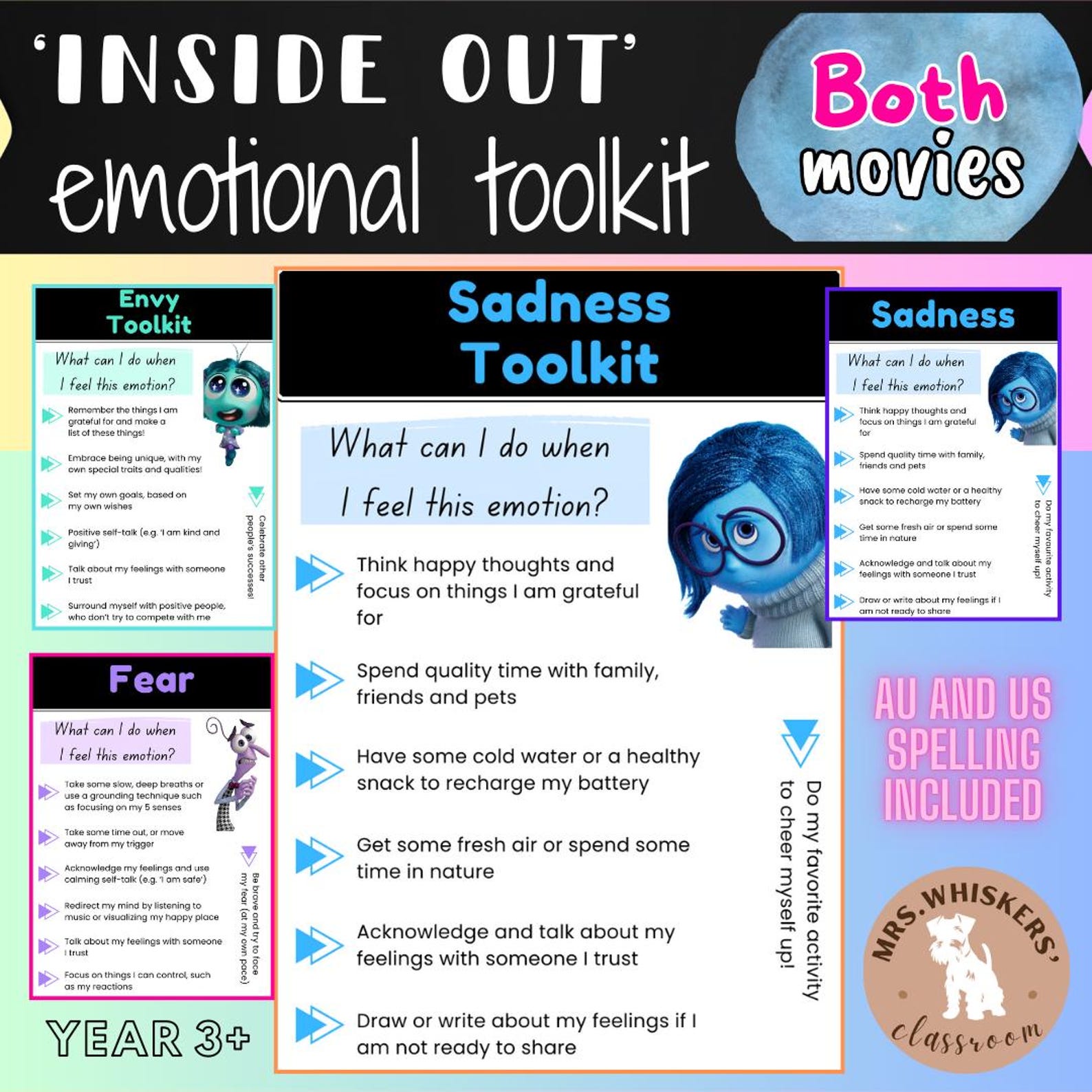 Inside Out 1 & 2 - Complete Emotional Toolkit - BUNDLE - Etsy