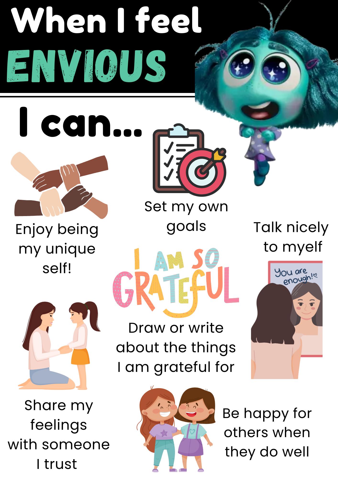 Inside Out 2 Posters - Coping With Emotions - Emotional Regulation - Etsy