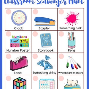 Back to School - Scavenger Hunts - Classroom - Math - Etsy