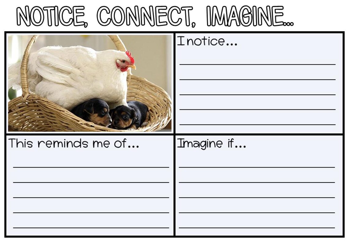 Visual Writing Prompts Thinking Stems Feelings and Emotions - Etsy