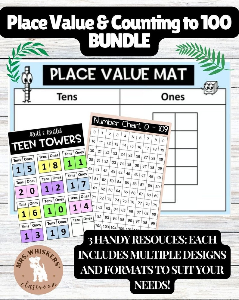 Place Value and Counting to 100 - LEARNING BUNDLE - Etsy