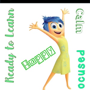 Zones Emotions Posters V.2 - Inside Out Characters - Etsy