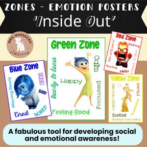 Teaching Zones Inside Out Posters - Etsy