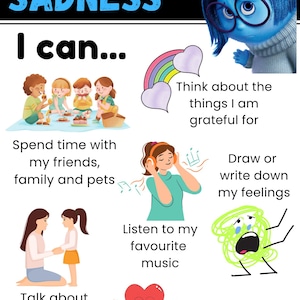 Inside Out Posters - Identifying Emotions & Coping Skills - BUNDLE - Etsy