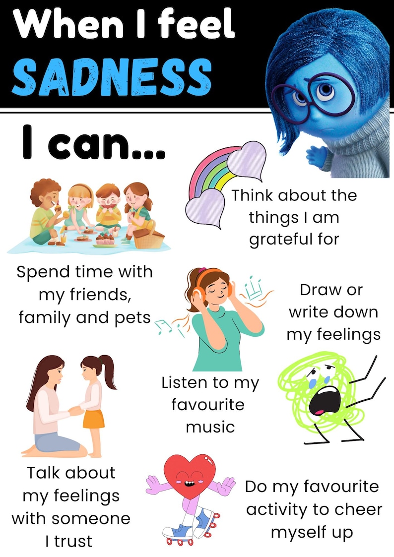 Inside Out Posters - Identifying Emotions & Coping Skills - BUNDLE - Etsy