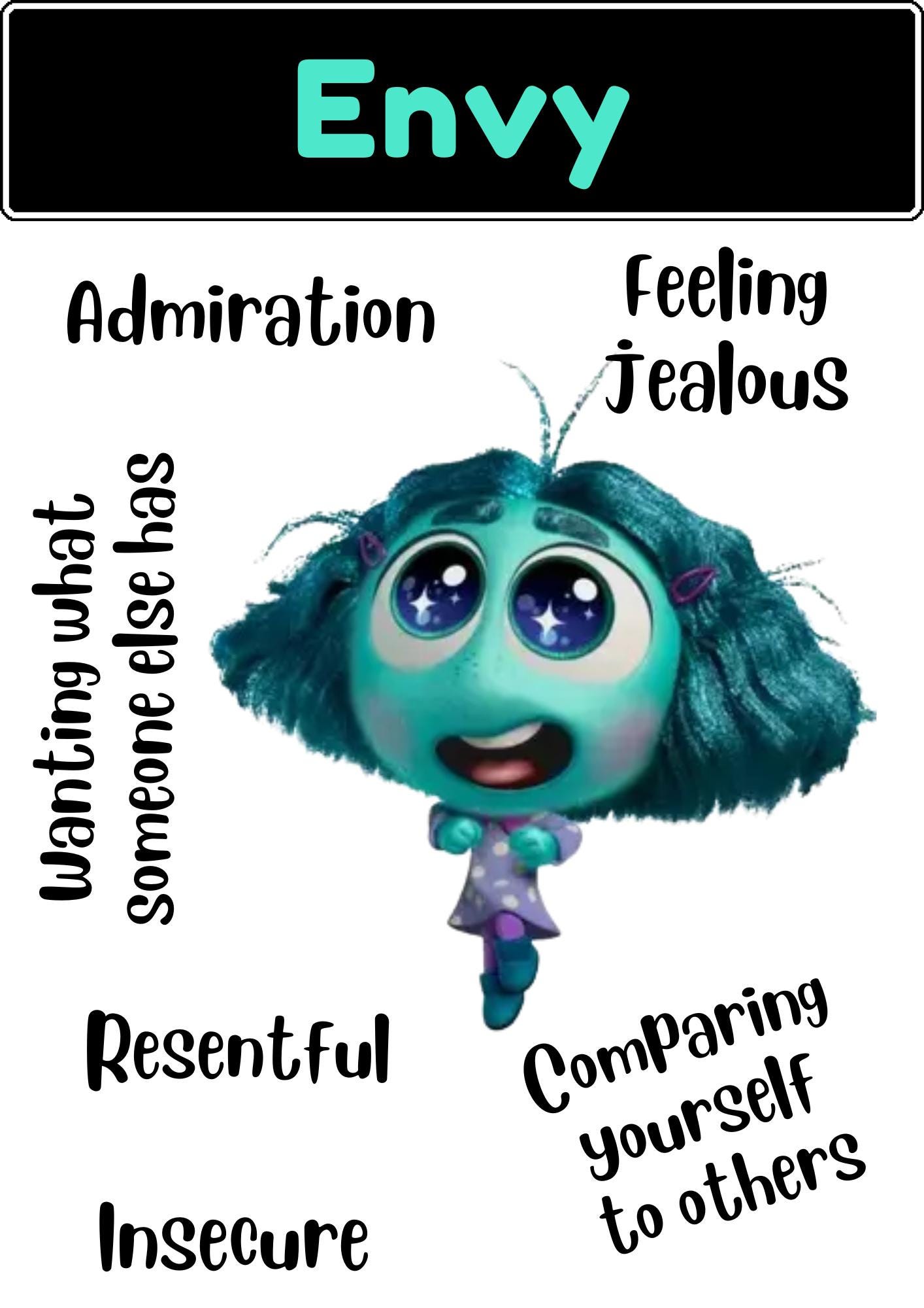 Inside Out 2 Posters - Feelings and Behaviours - Etsy