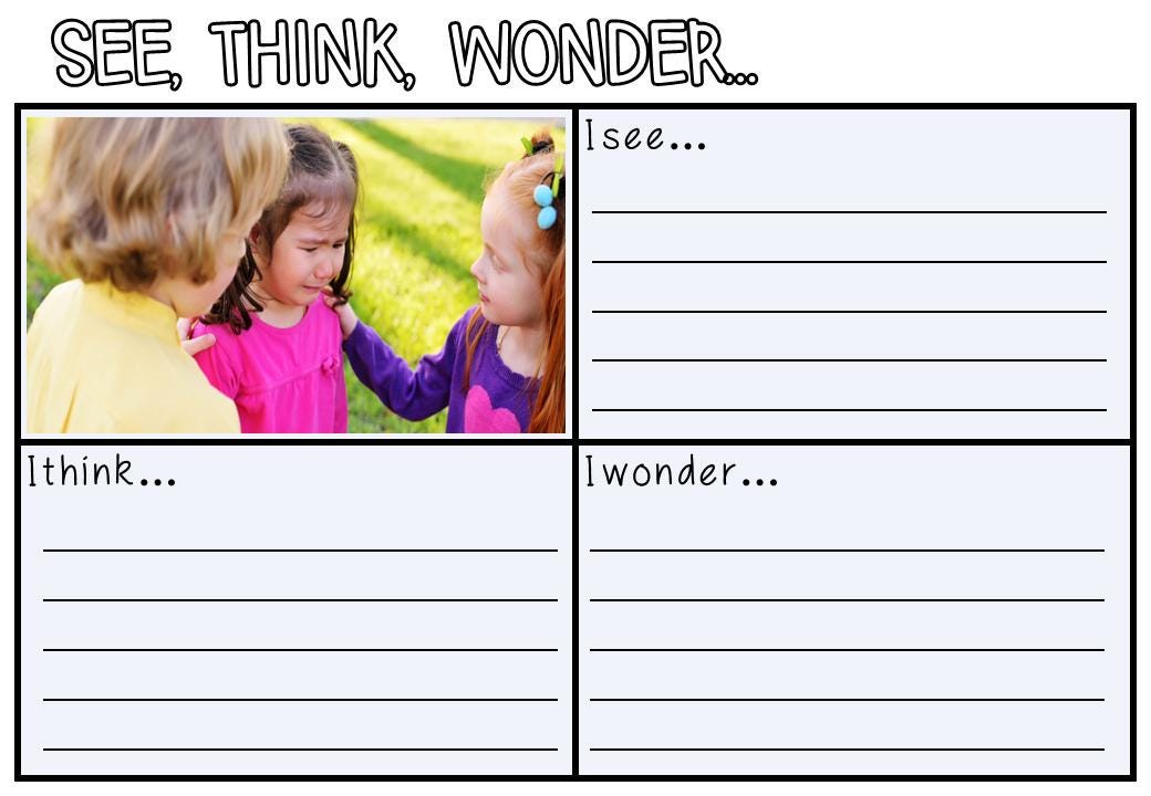 Visual Writing Prompts Thinking Stems Feelings and Emotions - Etsy
