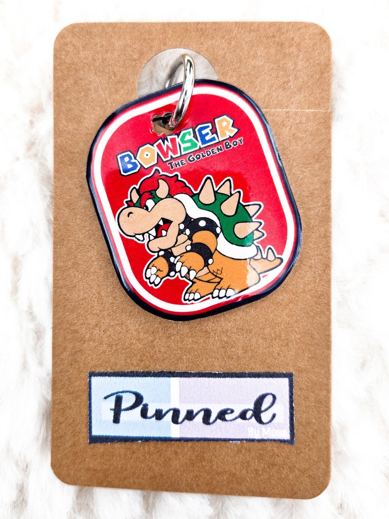 Bowser Character Dog Tag - Etsy