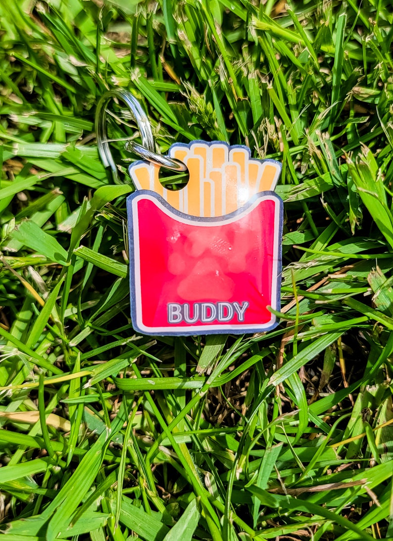 Custom French Fries Shaped Dog Tag - Etsy