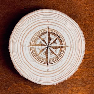 Individual Customizable Rough Edge Wood Coasters Create Your Own ...