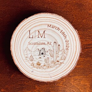 Individual Customizable Rough Edge Wood Coasters Create Your Own ...