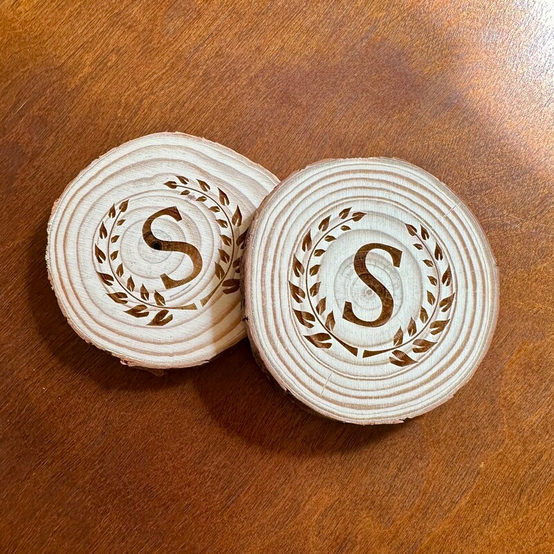Letter Coaster - Etsy