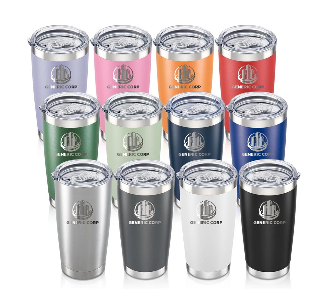 Custom Branded 20 Oz. Stainless Steel Tumblers for Businesses & Teams ...