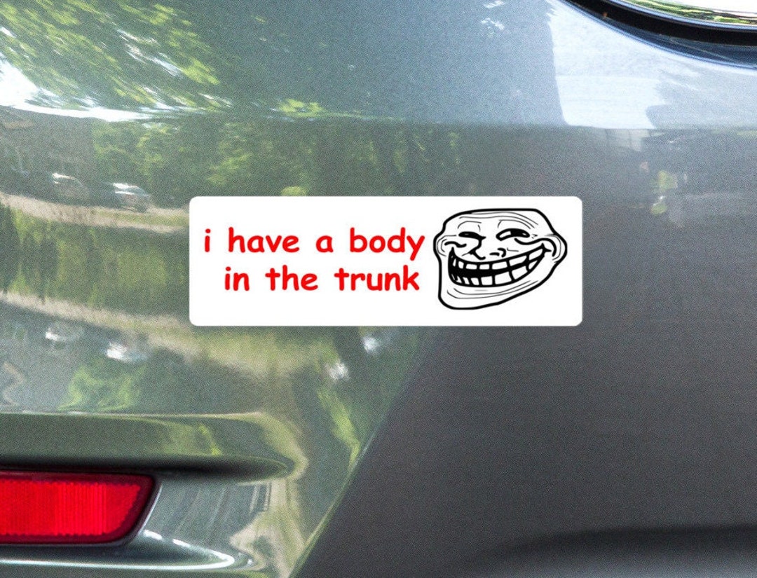 Trollface Bumper Sticker - Etsy