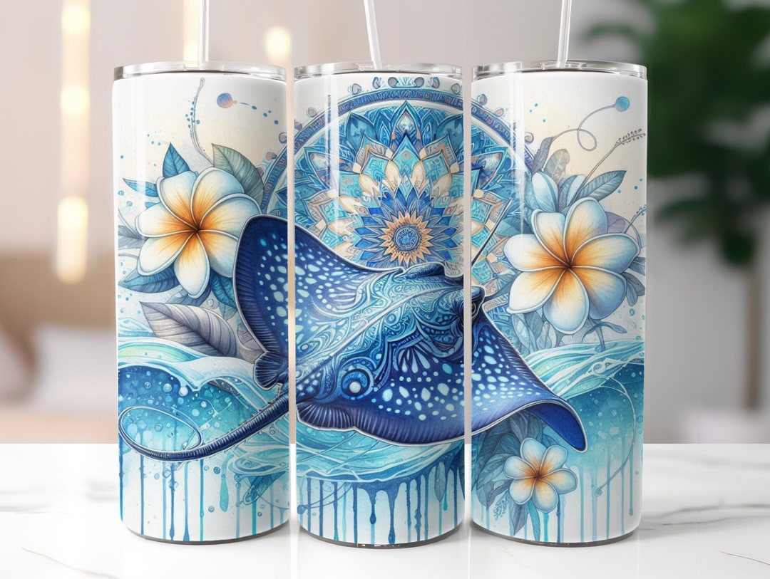 Pastel Floral Stingray Wrap Sublimation Design Templates, Straight Png ...