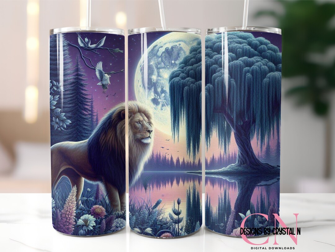 Mystical Lion Wrap Sublimation Design Templates, Straight Png Digital ...
