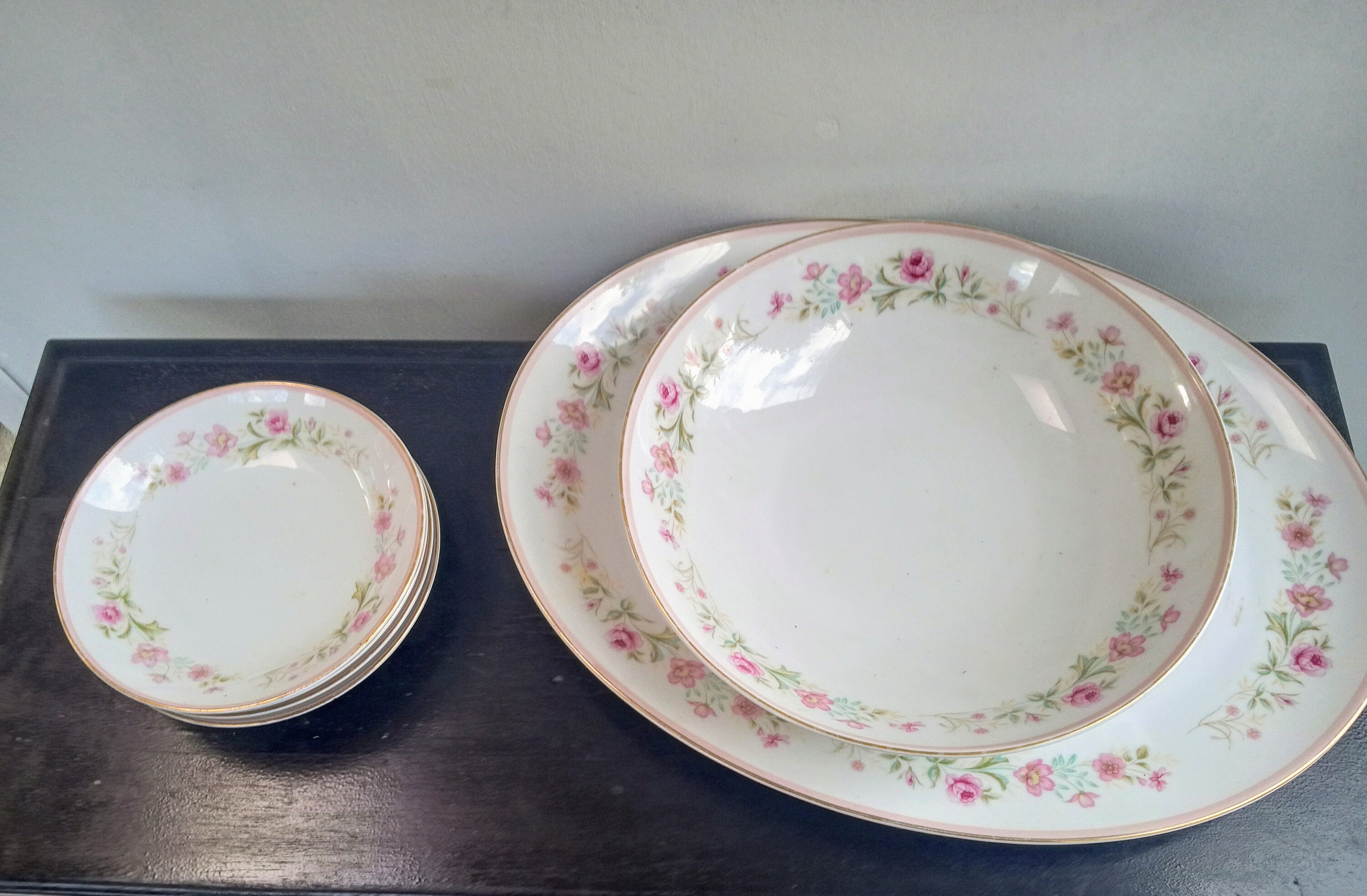 Rare Find Unique Vintage Dinnerware Set for Five Fine China Set GRANT ...