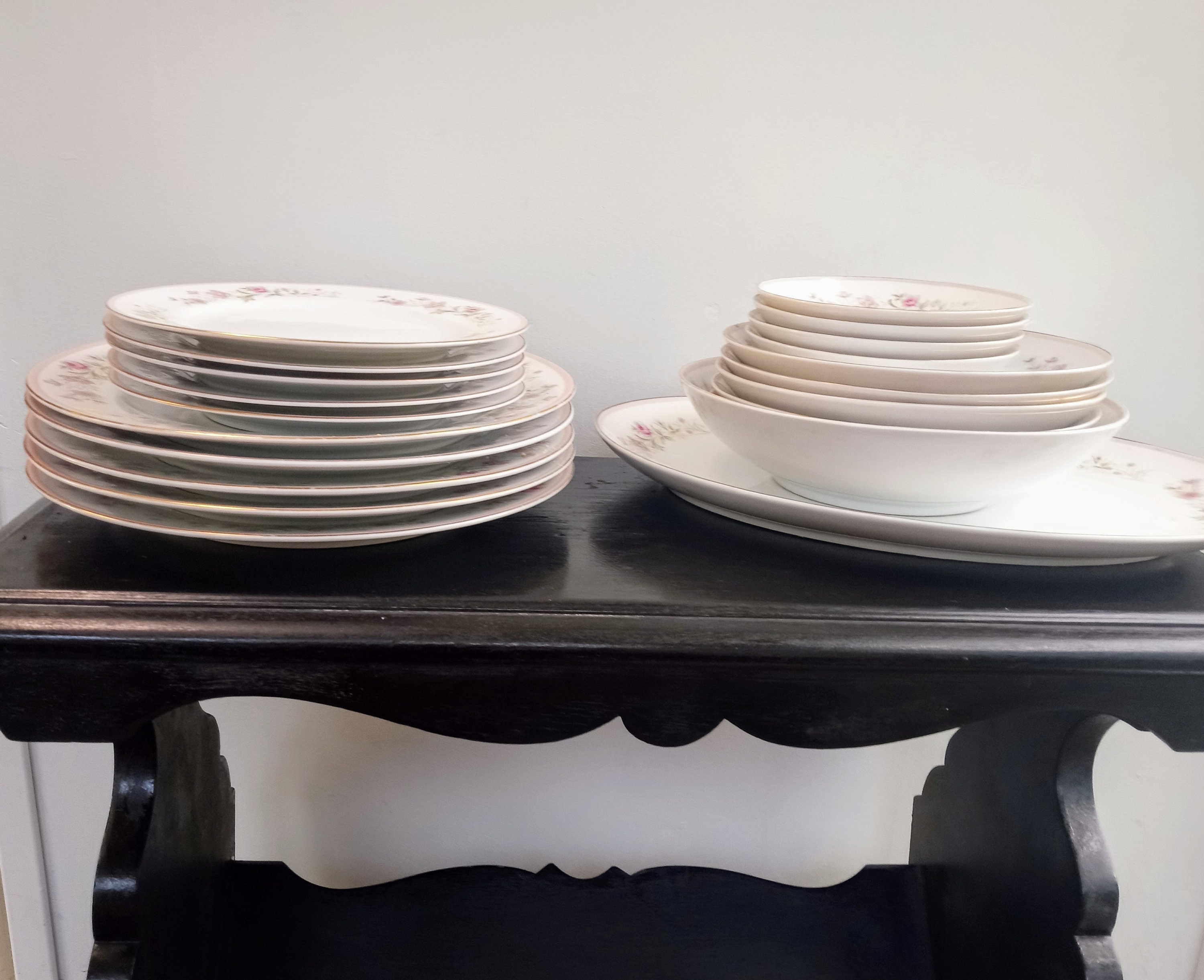 Rare Find Unique Vintage Dinnerware Set for Five Fine China Set GRANT ...