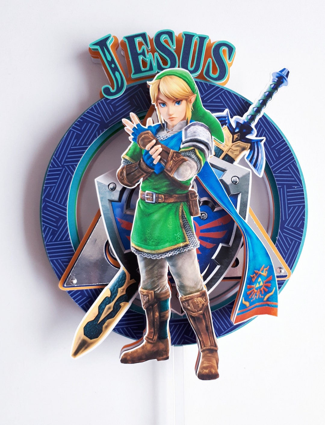 Cake Topper the Legend of Zelda Party Customizable - Etsy