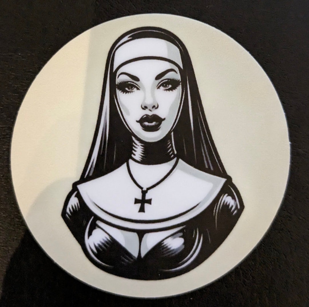 Rubber Nun Sticker - Etsy