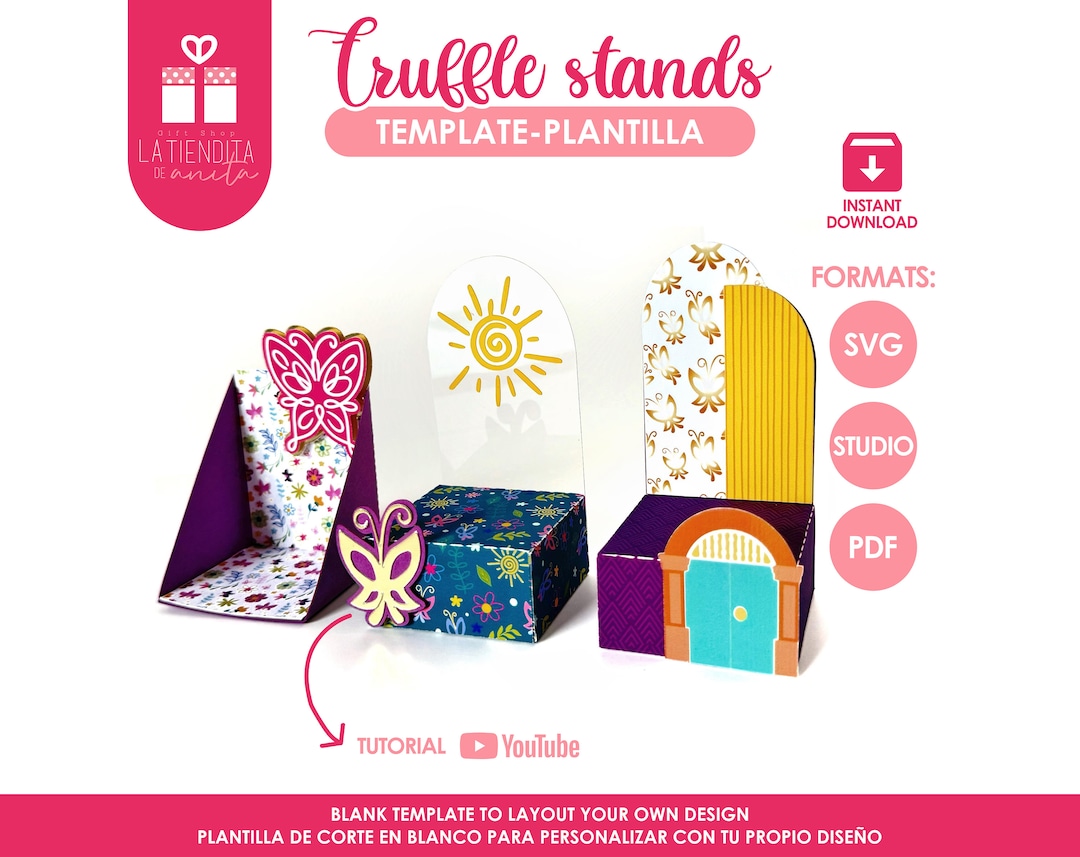 Truffle Holder Template, Truffle Stand Template, Mini Candy Holder ...