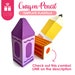 Crayon Favor Box Template, Wax Crayon SVG File for Silhouette and ...