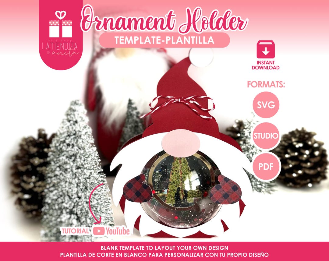 Ornament Holder Template for Christmas Baubles, Holiday Gifts & Decor ...