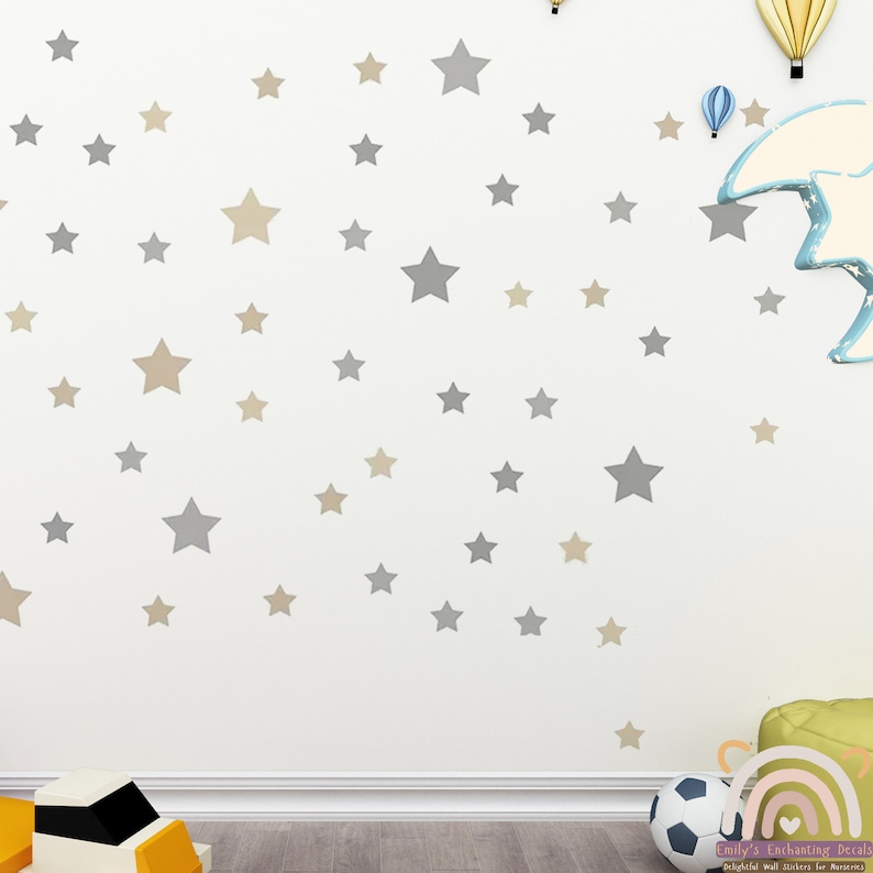Stars Wall Stickers,cute Boho Stars Wall Sticker,nursery Baby Room,peel ...