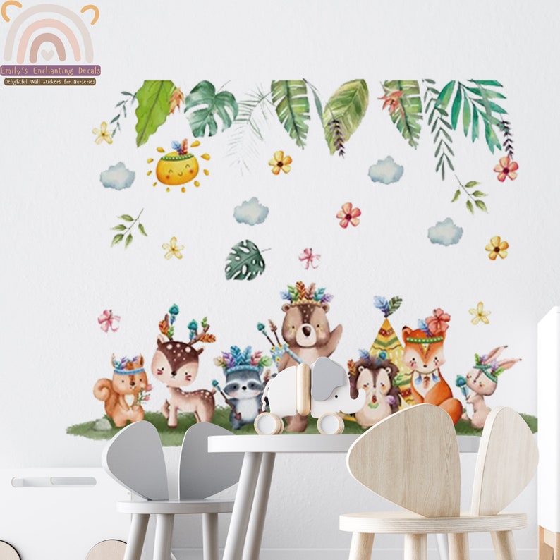 Cartoon Jungle Animals,vinyl Removable,nursery Girls-boys Room,playroom ...