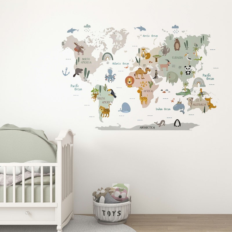 World Map Vinyl - Etsy