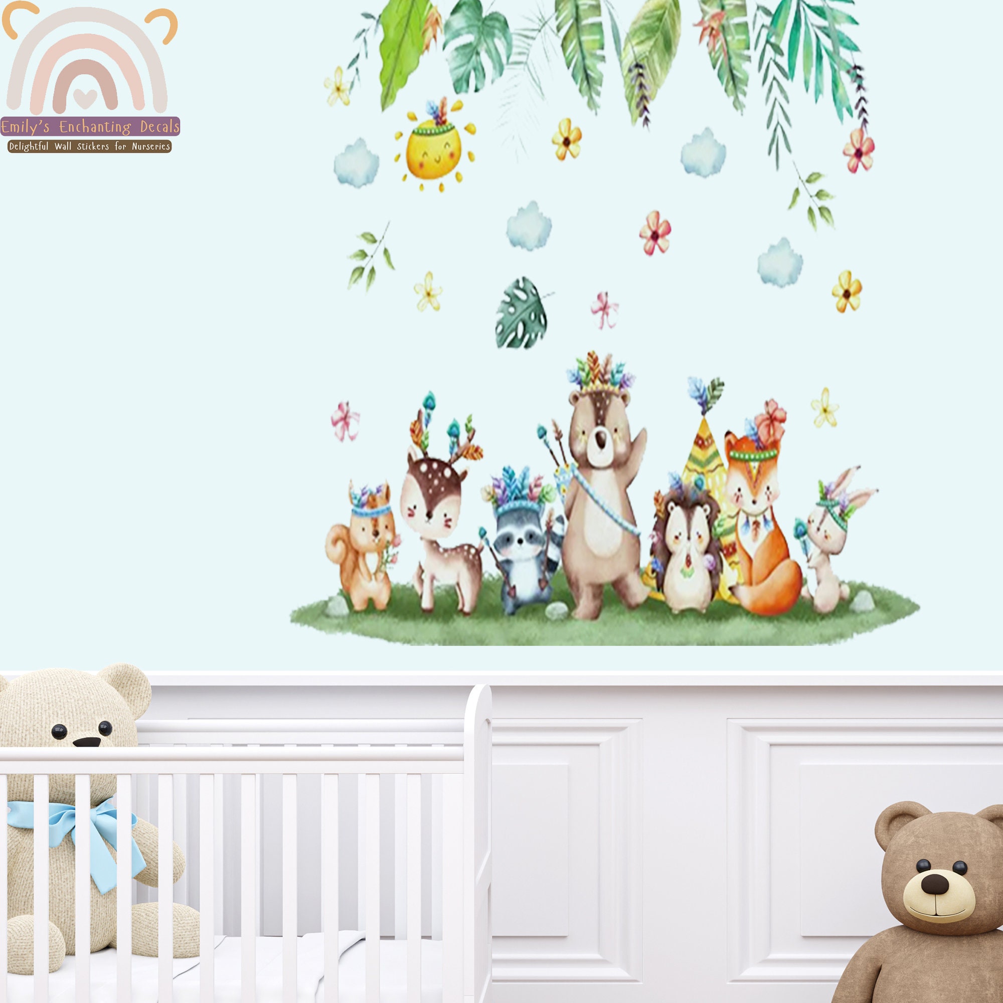 Cartoon Jungle Animals,vinyl Removable,nursery Girls-boys Room,playroom ...